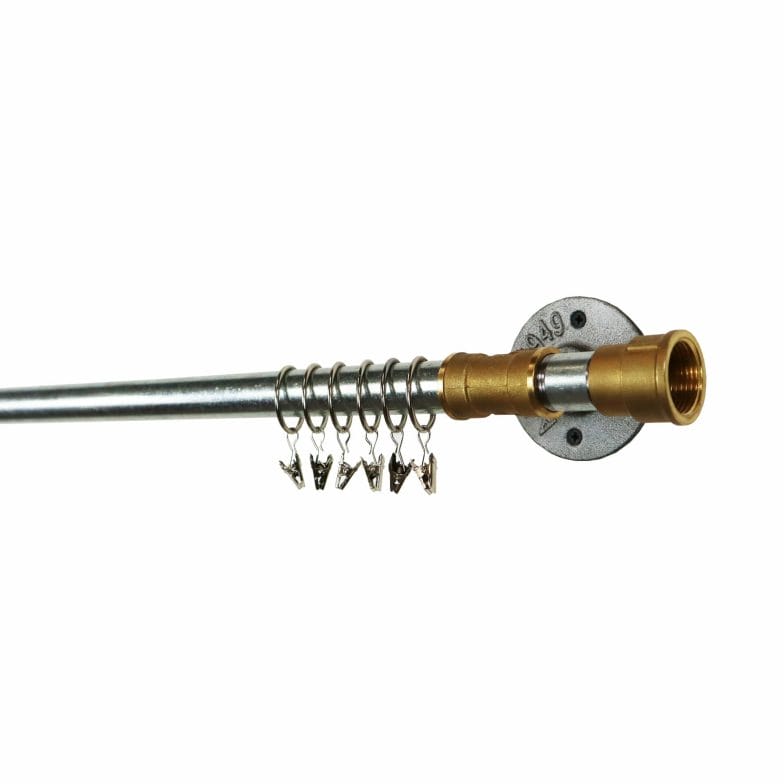 Double Curtain Pole Industrial Copper Pipe Style Pipe Dream Furniture